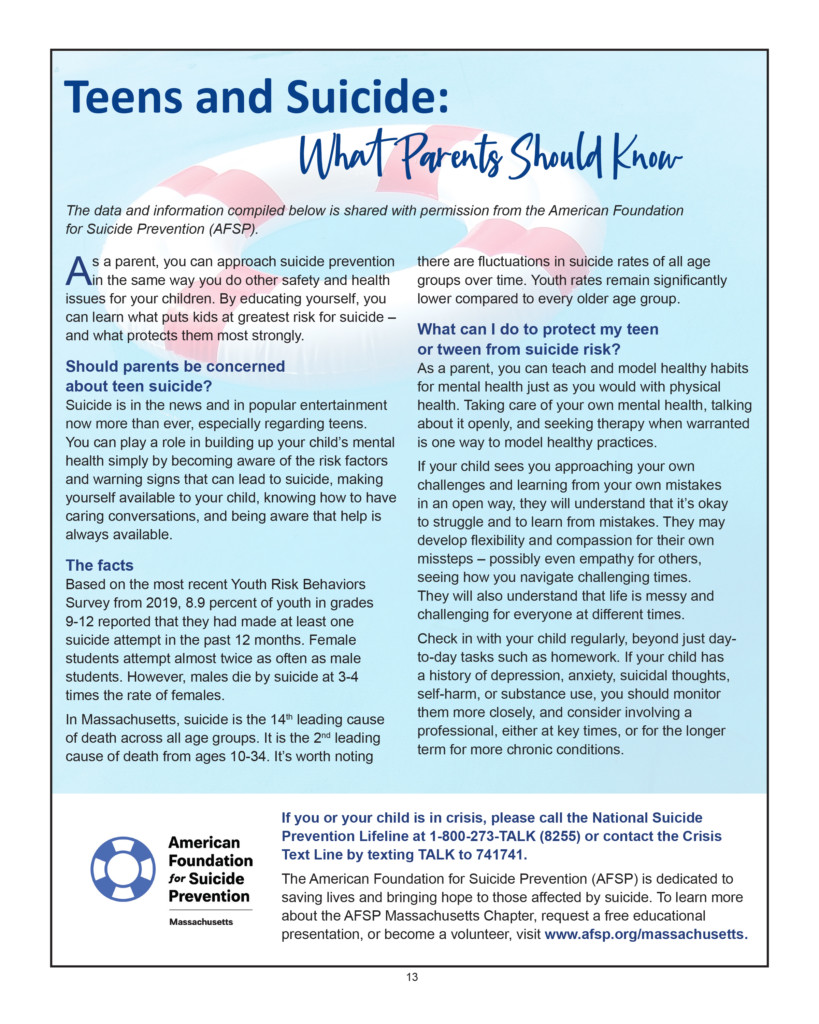 Teen Health and Safety Guide - DanversCARES